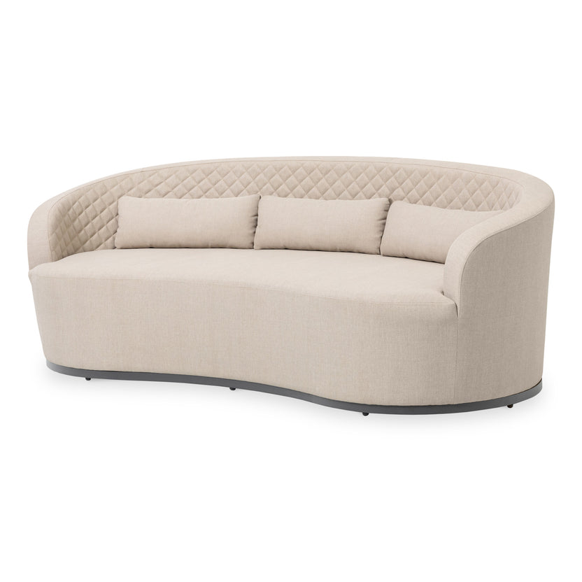 Ambition Curve 3 Seater Sofa Outdoor Daybed With Footstool | Roseland
