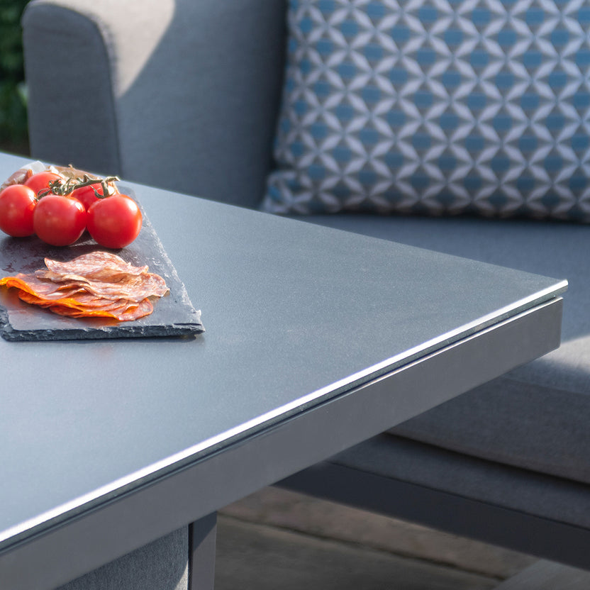 Pulse Outdoor Sofa Dining Set with Fire Pit & Winter Cover | Roseland