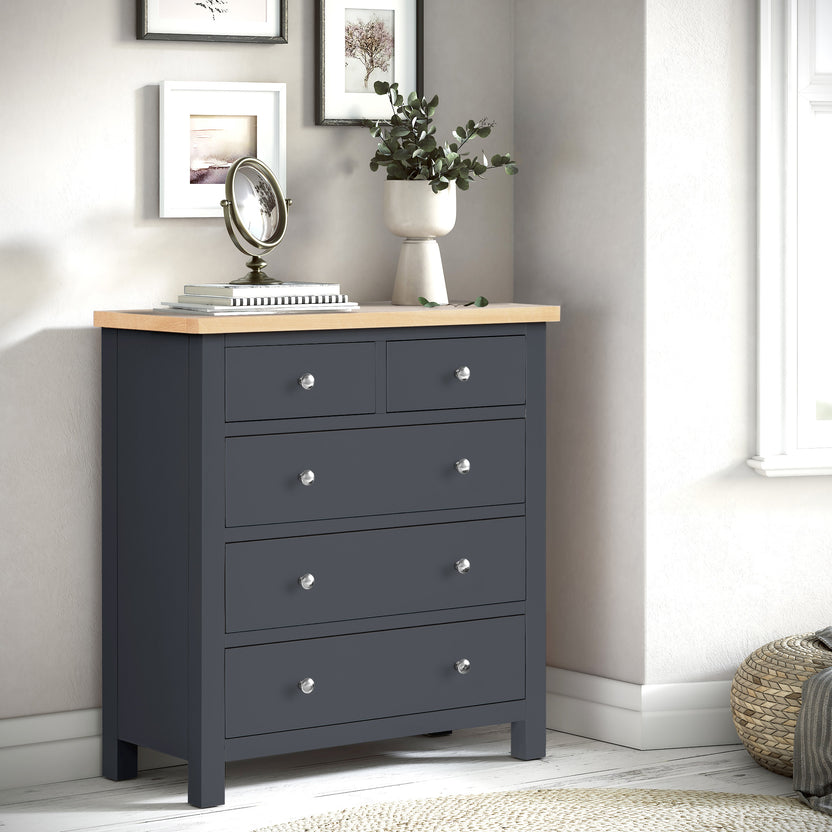 Farrow 2 Over 3 Chest Of Drawers | Grey Cream White & More | Roseland
