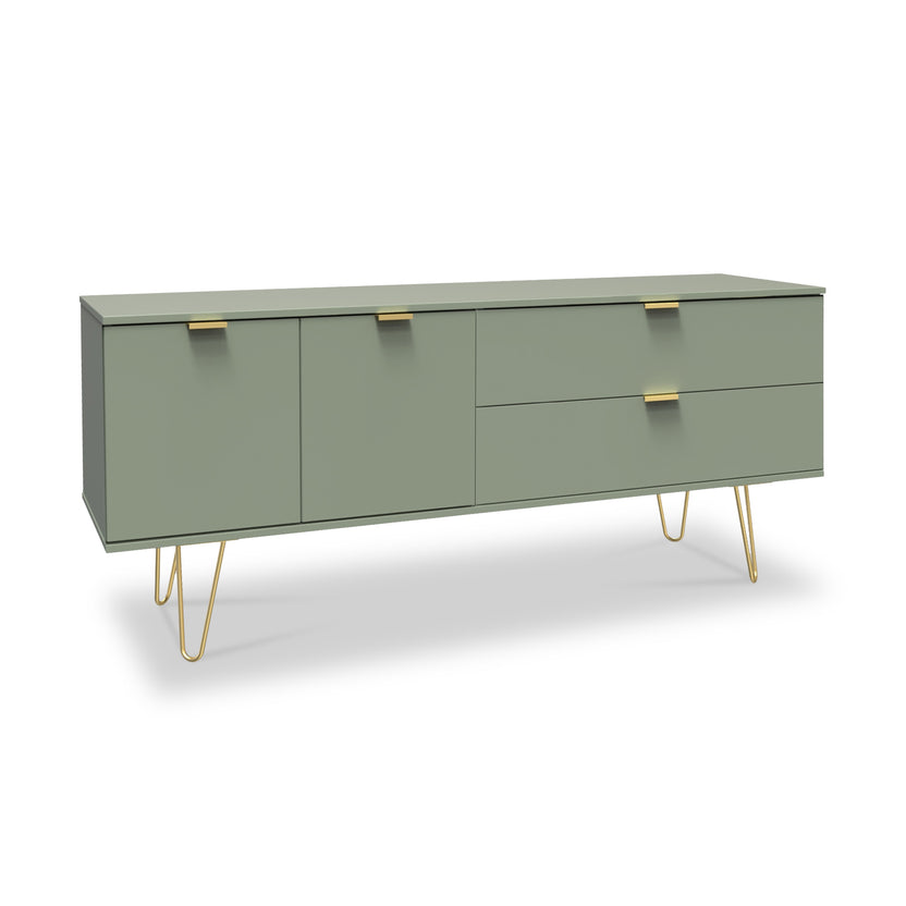 Moreno Olive 2 Drawer 2 Door Wide Sideboard | Roseland