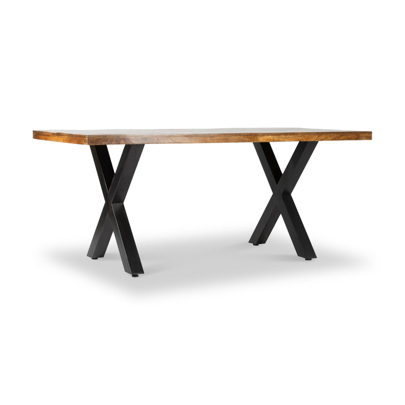 Benjin 220cm Mango Rectangular Dining Table for 8-10 People | Roseland