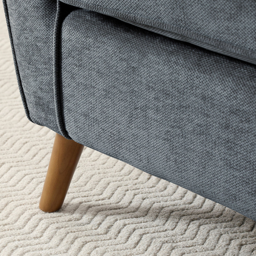 Dora Wingback Accent Chair for Living Room | Natural / Denim Roseland