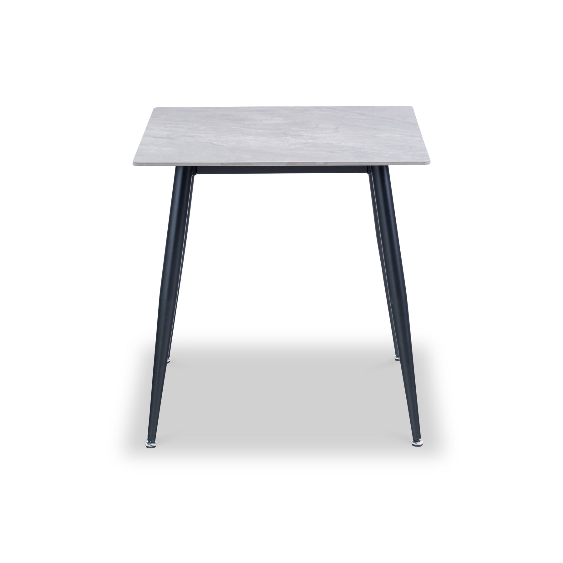 Avril Grey Sintered Stone 75cm Compact Square Dining Table | Roseland