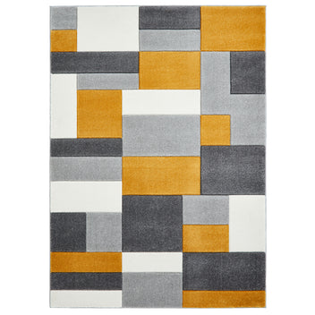 Regis Geometric Cube Rectangular Rug for Living Room or Bedroom ...