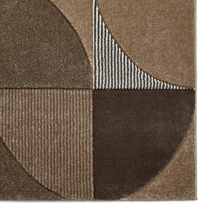 Regis Abstract Geometric Leaf Rectangular Rug for Living Room or ...