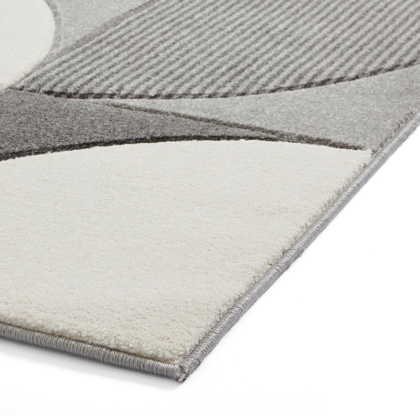 Regis Abstract Geometric Leaf Rectangular Rug for Living Room or ...