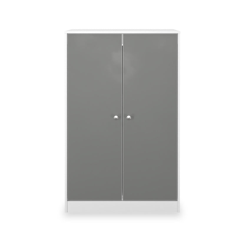 Bennet 2 Door Small Double Wardrobe | White or Grey | Roseland