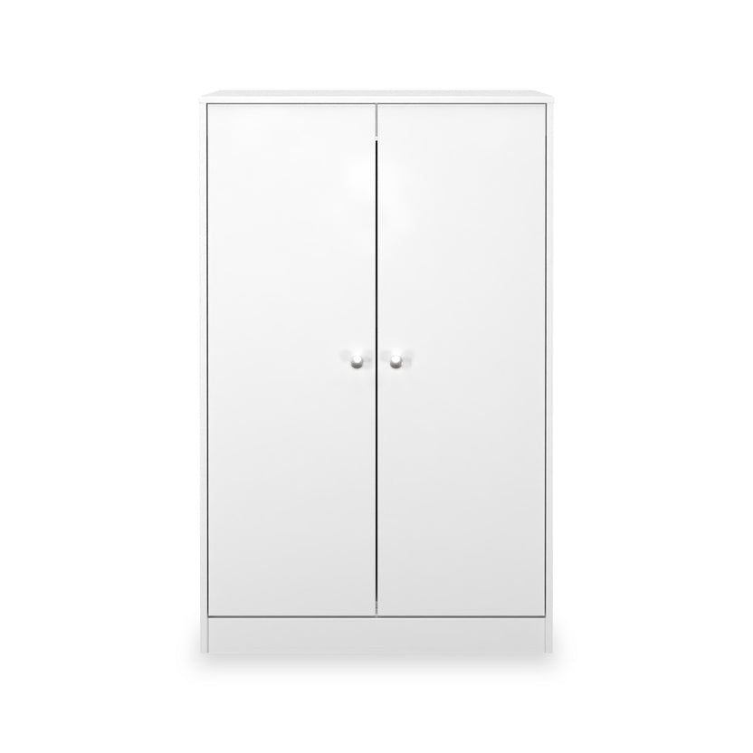 Bennet 2 Door Small Double Wardrobe | White or Grey | Roseland