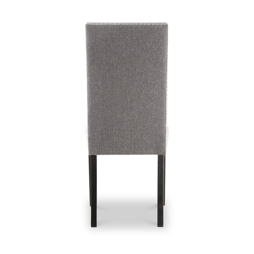 Conran Stud Detail Dining Chair with Black Legs | Grey or Light Grey