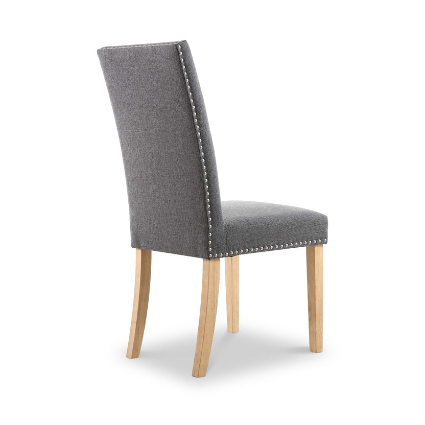 Conran Stud Detail Dining Chair with Natural Legs | Grey or Light Grey
