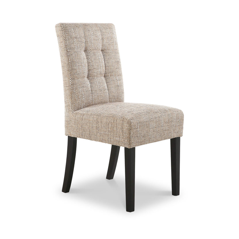 Madoc Oatmeal Waffle Stitch Dining Chair | 4 Leg Colours | Roseland