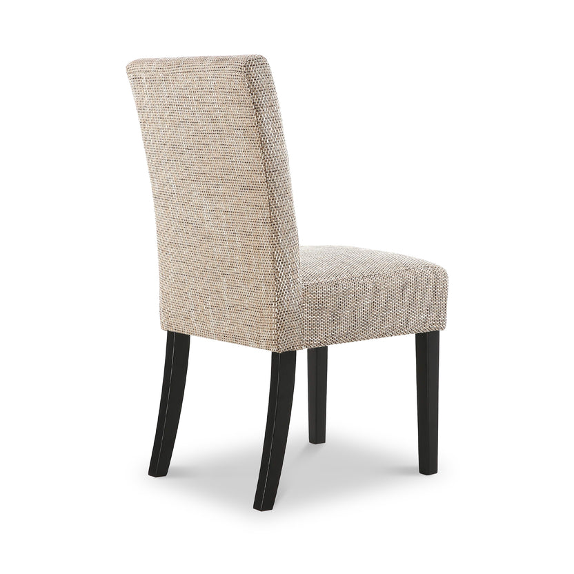 Madoc Oatmeal Waffle Stitch Dining Chair | 4 Leg Colours | Roseland