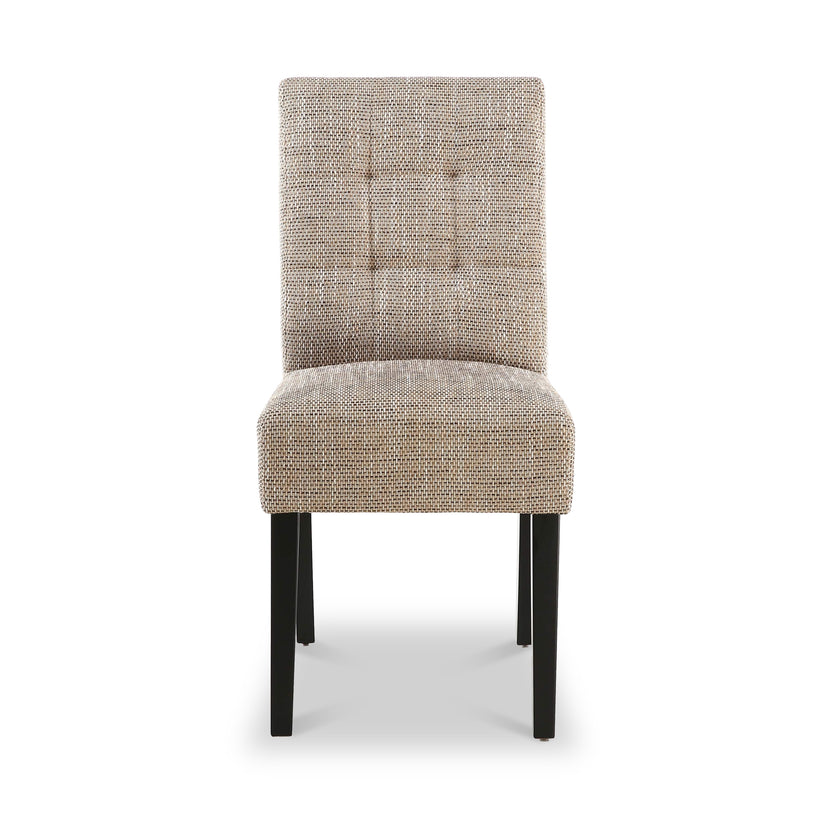 Madoc Oatmeal Waffle Stitch Dining Chair | 4 Leg Colours | Roseland