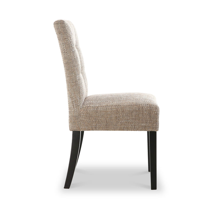 Madoc Oatmeal Waffle Stitch Dining Chair | 4 Leg Colours | Roseland
