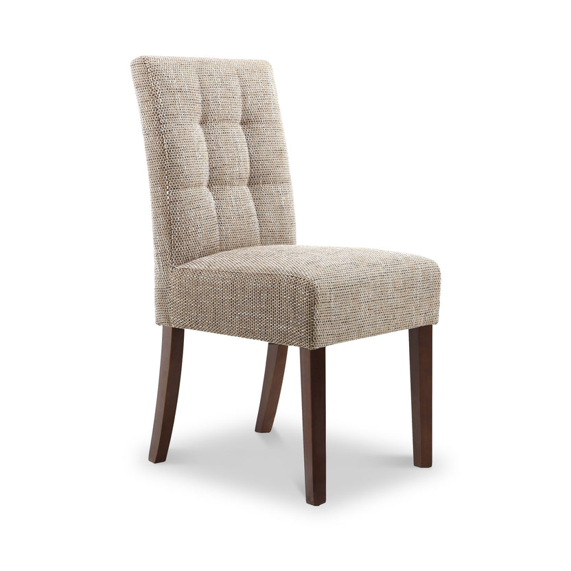 Madoc Oatmeal Waffle Stitch Dining Chair | 4 Leg Colours | Roseland