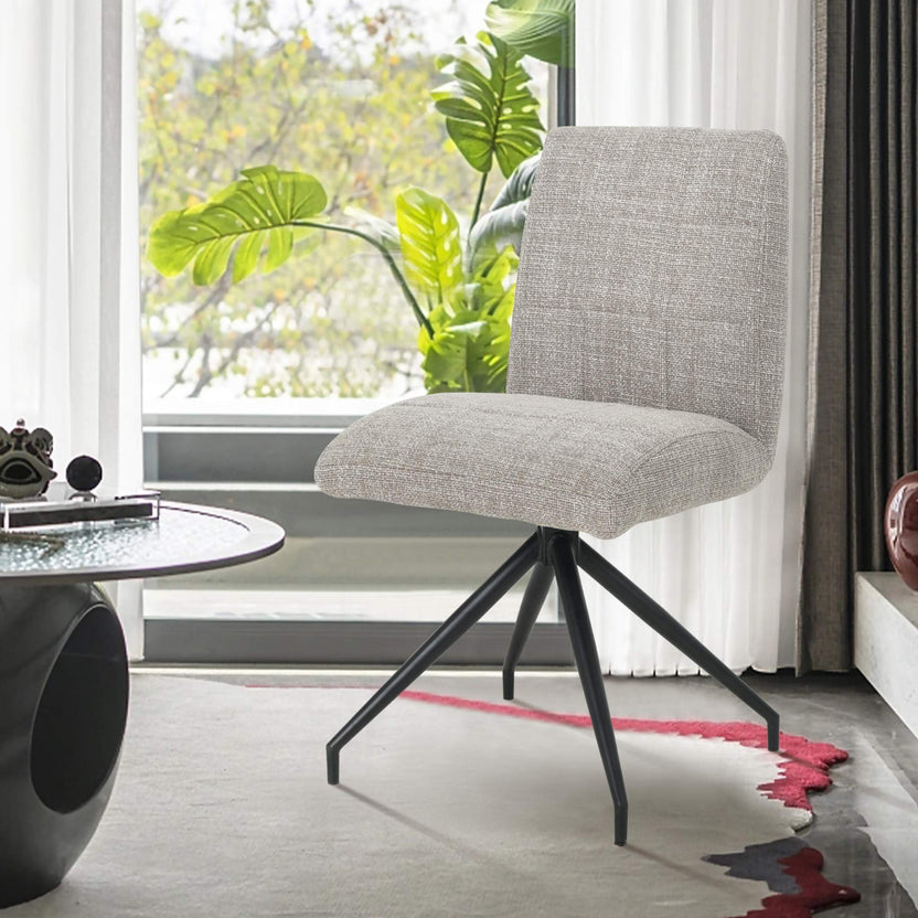Tressa Oatmeal Tweed Dining Chair for Dining Room or Office | Roseland