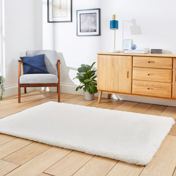 Dorset Hand Tufted Super Teddy Rectangular Rug for Living Room or ...