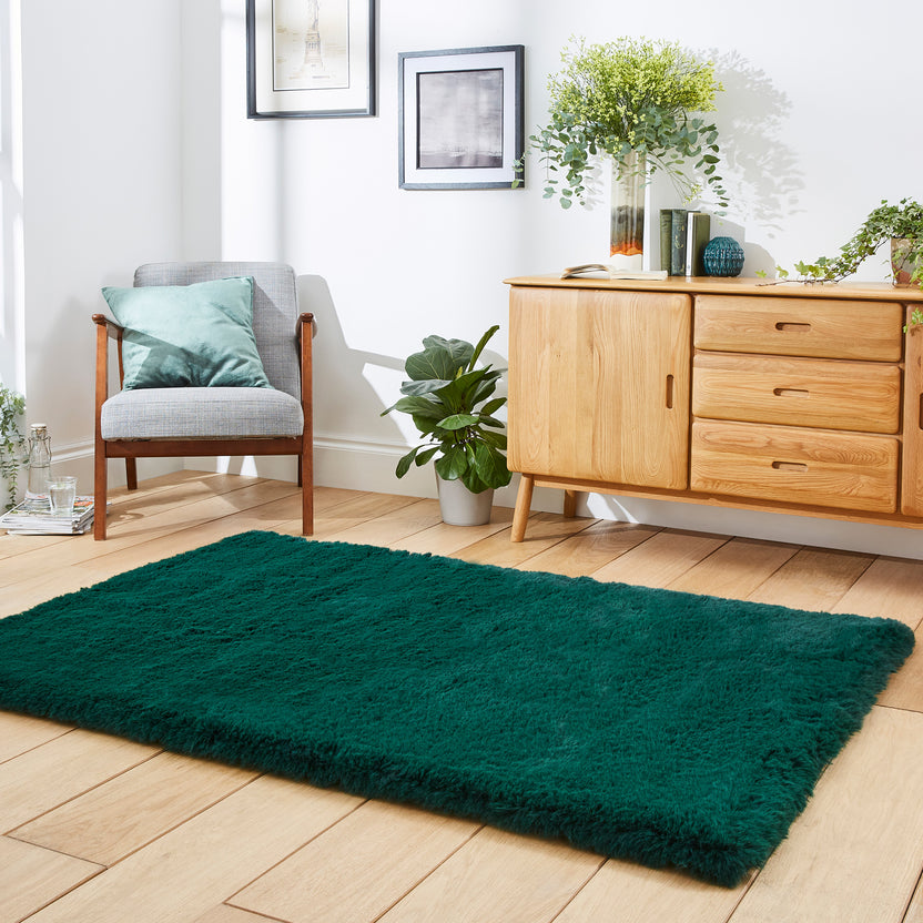 Dorset Hand Tufted Super Teddy Rectangular Rug for Living Room or ...