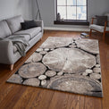 Woodland Tree Trunk Rectangular Rug for Living Room or Bedroom ...