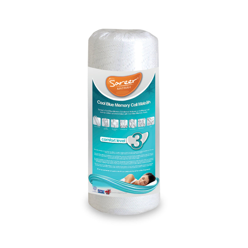 Matrah Cool Blue Memory Mattress | Single, Double, King, Super King