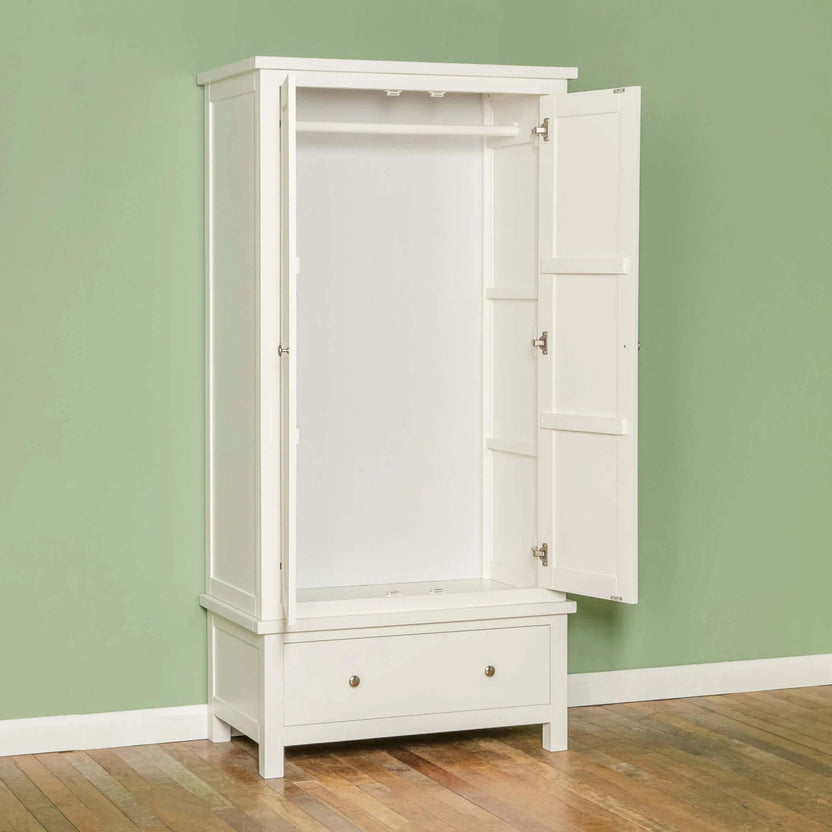 Cornish Double Wardrobe | Grey, White, Black | Roseland