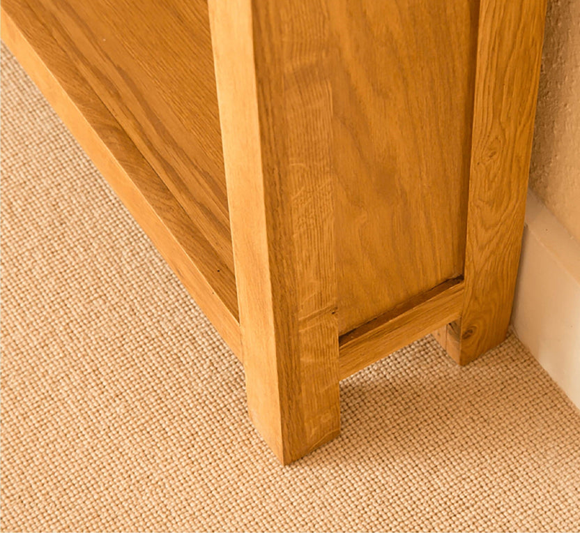 Lanner Oak Narrow Bookcase | Roseland