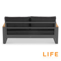 LIFE Soho Garden Lounge Sofa Set with Teak Lift Up Coffee Table