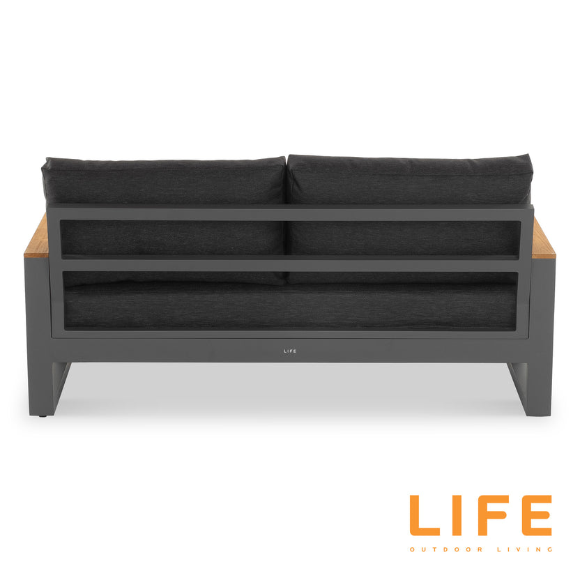 LIFE Soho Garden Lounge Sofa Set with Teak Lift Up Coffee Table