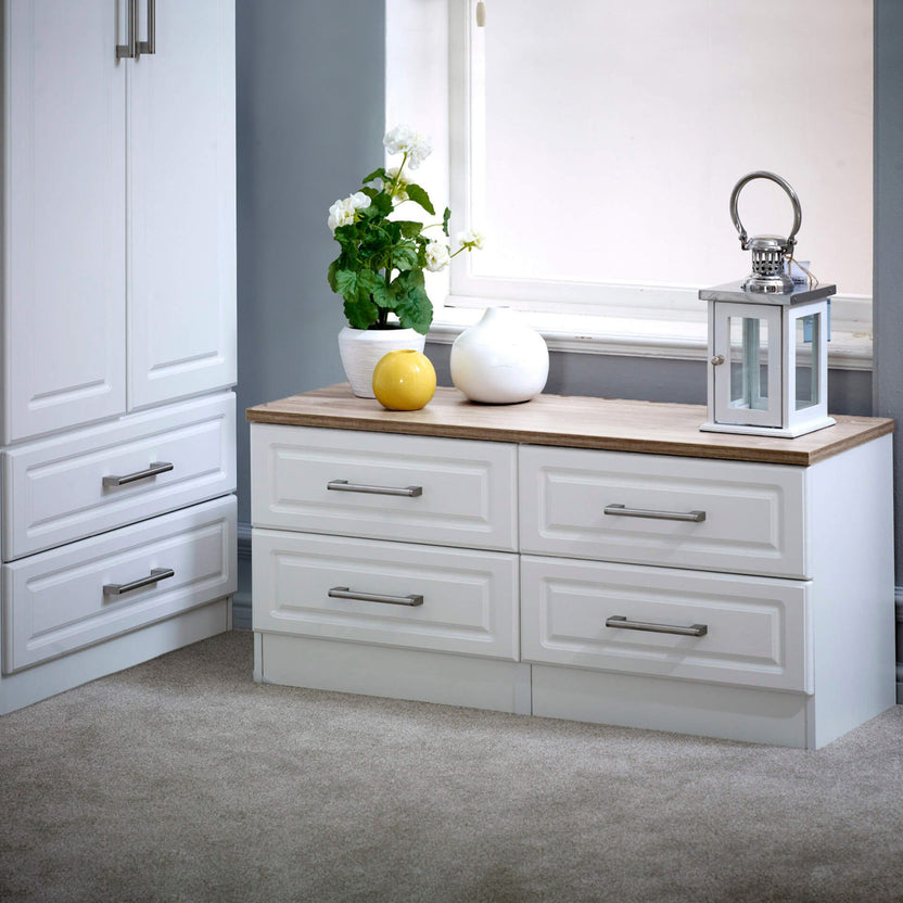 Talland 4 Drawer Low Storage Unit | Roseland Furniture