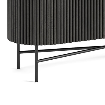 Milo Mango & Marble Fluted 2 Door Sideboard Cabinet | Roseland