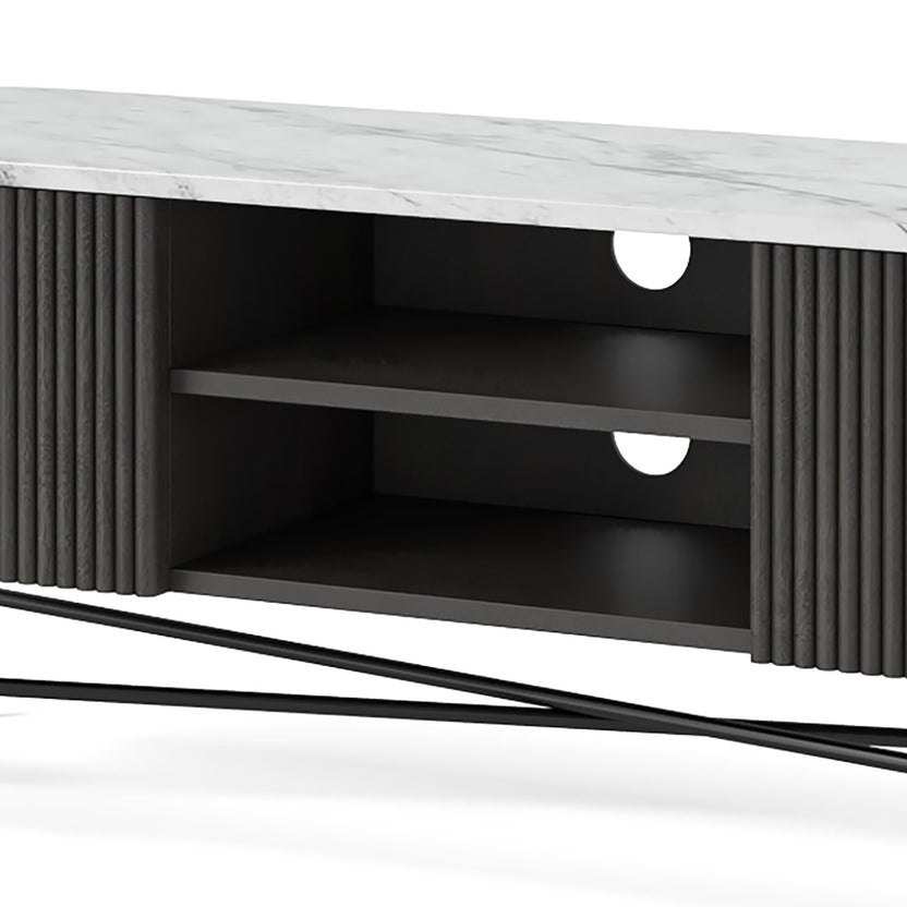 Milo Mango & Marble Fluted Wide TV Media Unit | Roseland