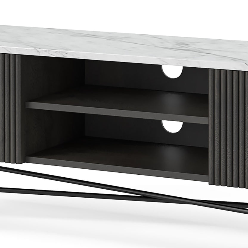 Milo Mango & Marble Fluted Extra Large TV Media Unit | Roseland