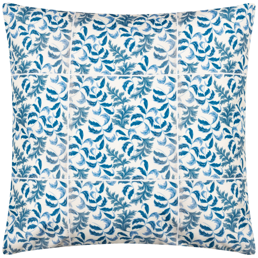 Milton Tiles 55cm Reversible Outdoor Polyester Cushion | Roseland