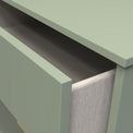 Moreno 2 Door 1 Drawer Wide TV Cabinet Unit | Green or Grey | Roseland