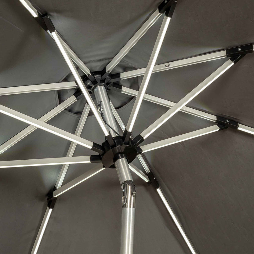 2.7m LED Lit Parasol | Roseland