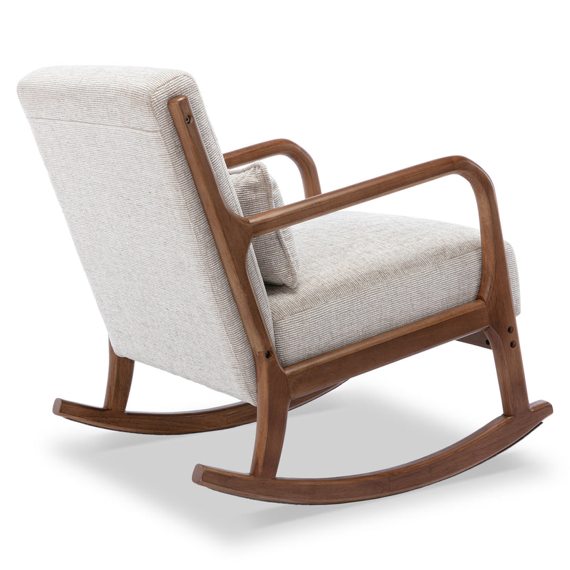 Khali Mid Century Padded Rocking Chair for Living Room | Roseland