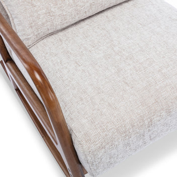 Khali Mid Century Padded Rocking Chair for Living Room | Roseland
