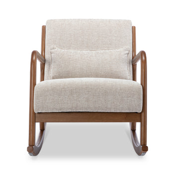 Khali Mid Century Padded Rocking Chair for Living Room | Roseland