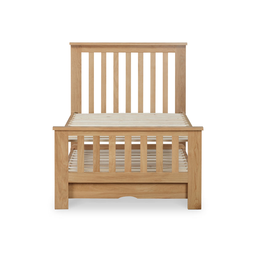 Finn Oak Guest Bed, Pull Out Wooden Trundle Bed | Roseland