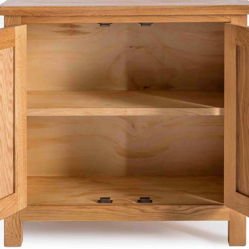 Surrey Oak Small Cupboard with Two Doors | Rustic Oak | Roseland