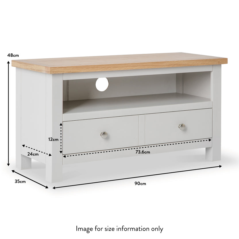 Farrow 90cm TV Stand | Grey, Cream, White & More Colours | Roseland
