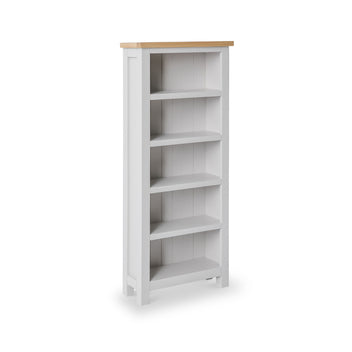 Farrow Narrow Bookcase for Living Room | Grey, Cream, White | Roseland