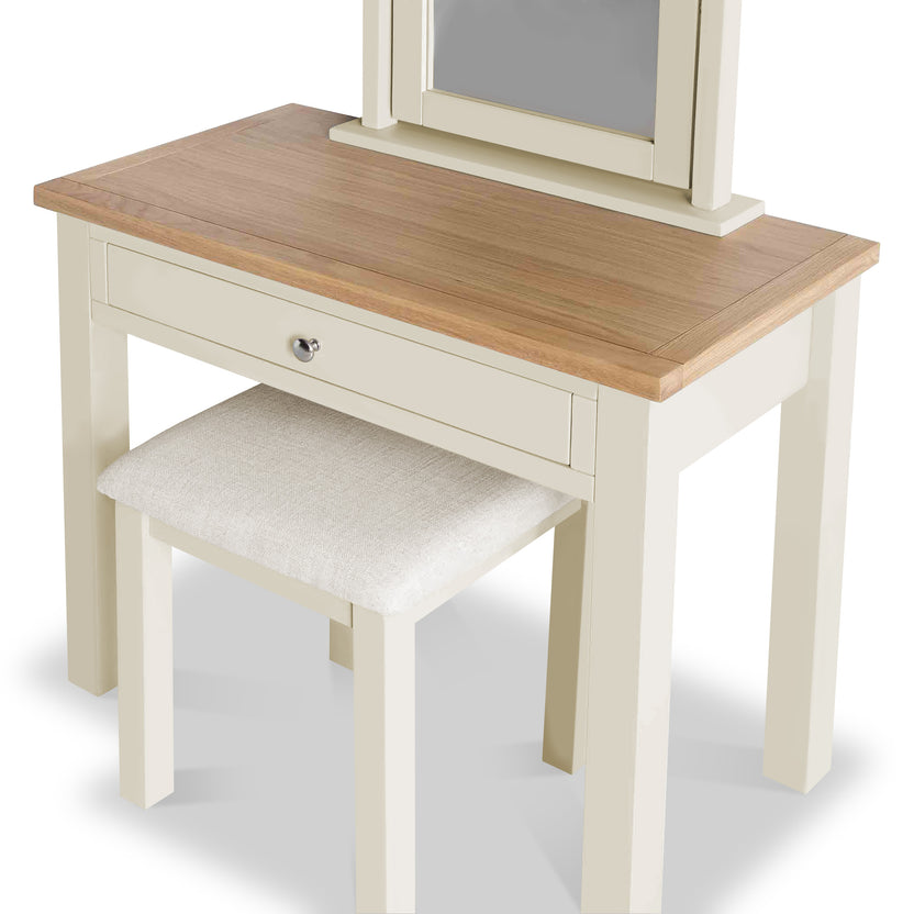 Farrow Dressing Table, Mirror & Stool | Grey White or Cream | Roseland