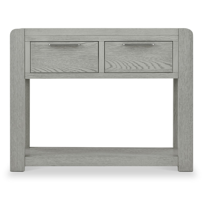 Cardona Grey Console Table with 2 Drawers for Hallway | Roseland