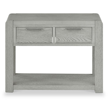 Cardona Grey Console Table with 2 Drawers for Hallway | Roseland