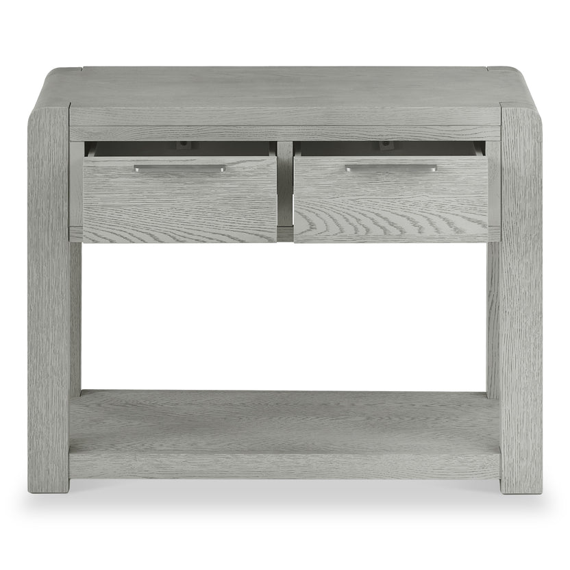 Cardona Grey Console Table with 2 Drawers for Hallway | Roseland