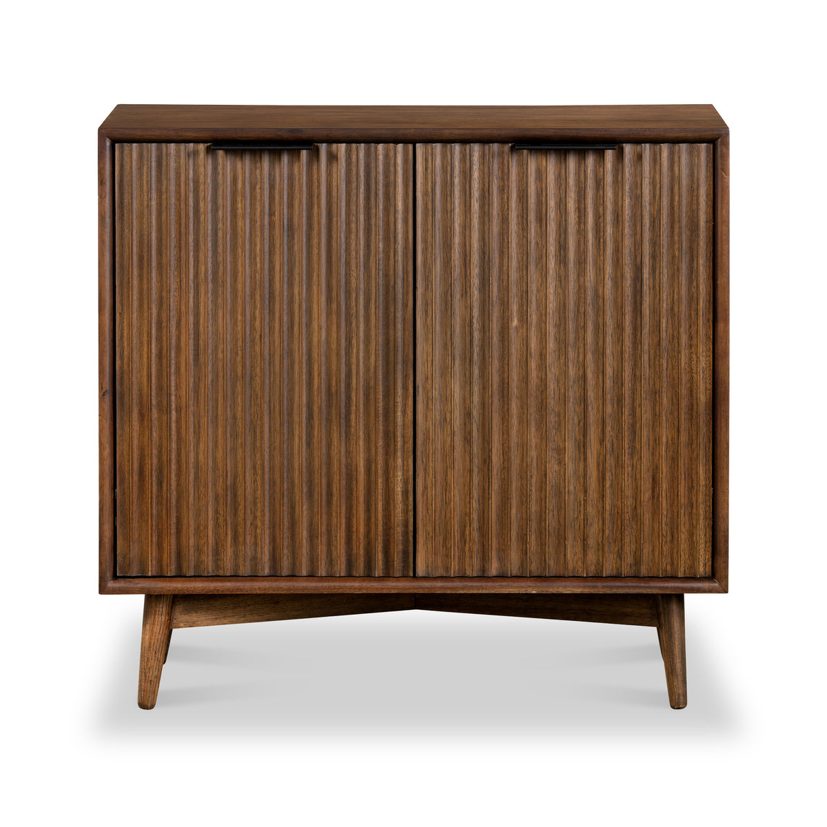 Oskar Walnut Stain Small 2 Door Sideboard Cupboard | Roseland