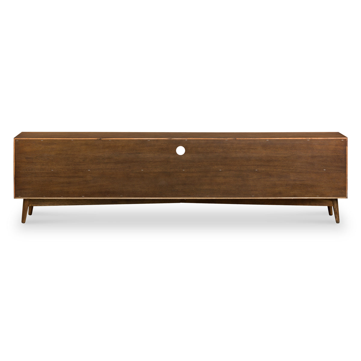 Oskar Walnut Stain Wide 190cm Grooved TV Unit | Roseland