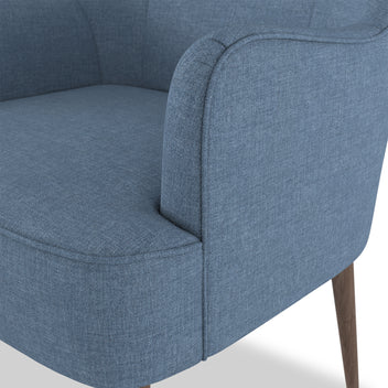 Todd Comfy Fabric Accent Armchair for Living Room or Bedroom Roseland