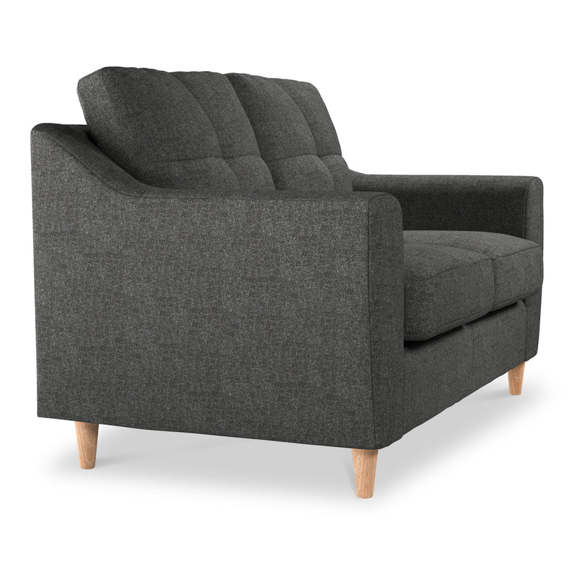 Justin 2 Seater Fabric Sofa | Traditional Tufted Couch | Roseland
